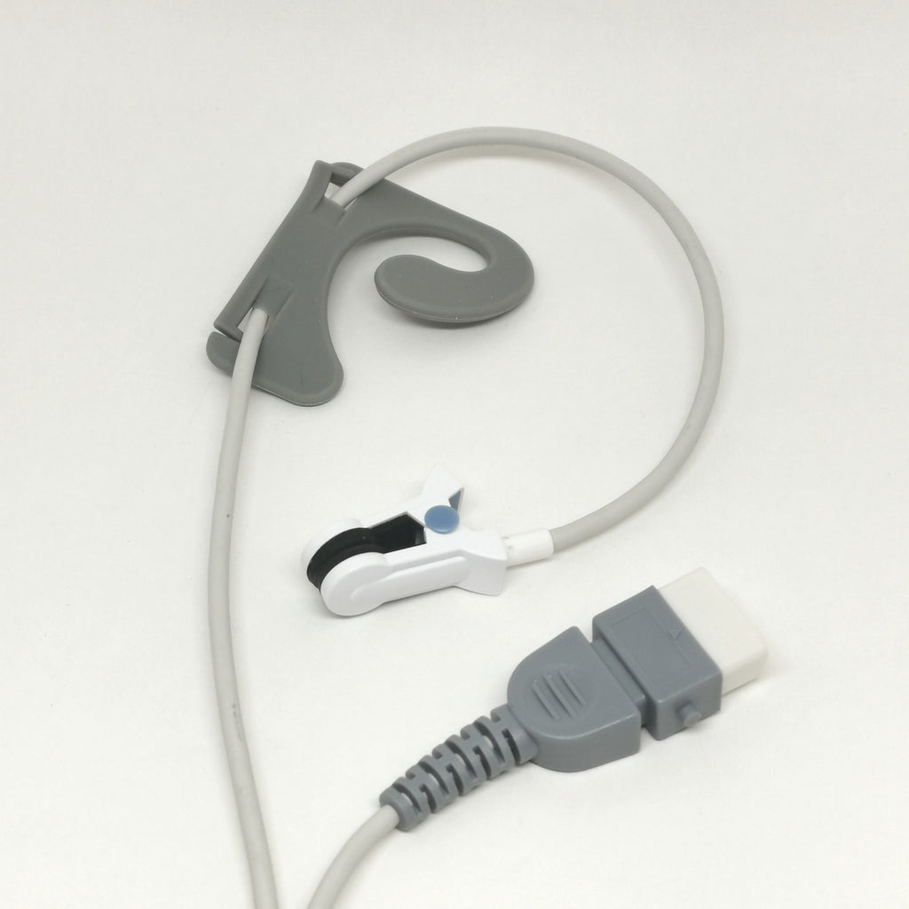 Reusable Ear Clip Oximetry Sensor (Solaris) with Silicon Hook - Choose ...